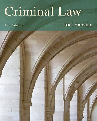 Criminal Law by Joel Samaha (2013, Hardcover) for sale online | eBay
