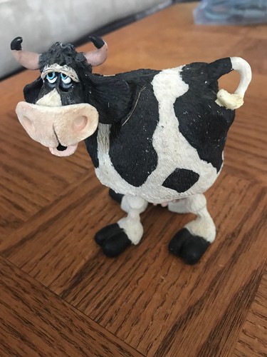 Cow Bobble head Decoration-RARE VINTAGE COLLECTIBLE-SHIPS SAME BUSINESS ...