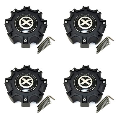 4 ATX Series Cast Iron Wheel Center Hub Caps for 8Lug AX188 Ledge AX195 ...