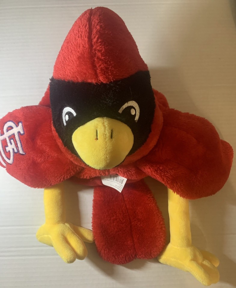 St. Louis Cardinals SGA Plush Embroidered Logo Red Bird Hat Fredbird | eBay
