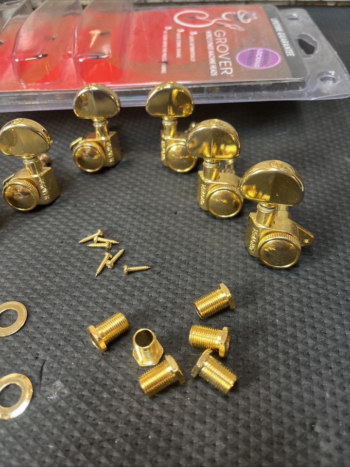 Grover 502G Locking 3X3 Les Paul Tuning Machines Set Excellent ...