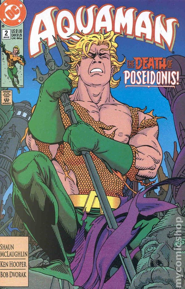 Aquaman #2 VG 1992 Stock Image Low Grade | eBay