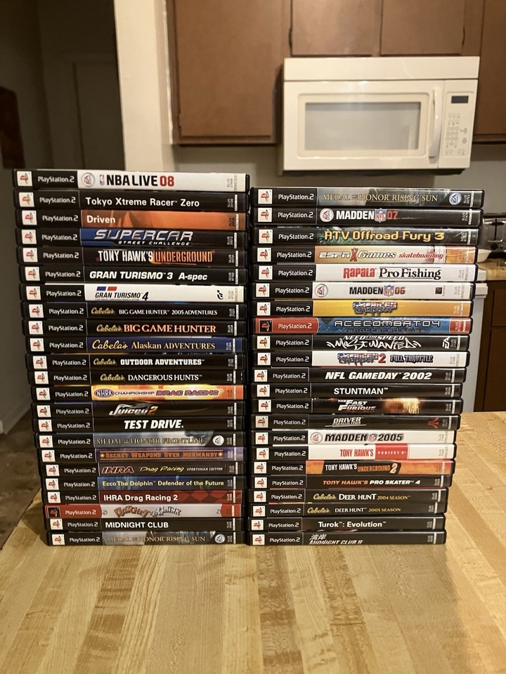 Playstation 2 PS2 Game Collection Lot of 45 Games With Booklets & Cases ...