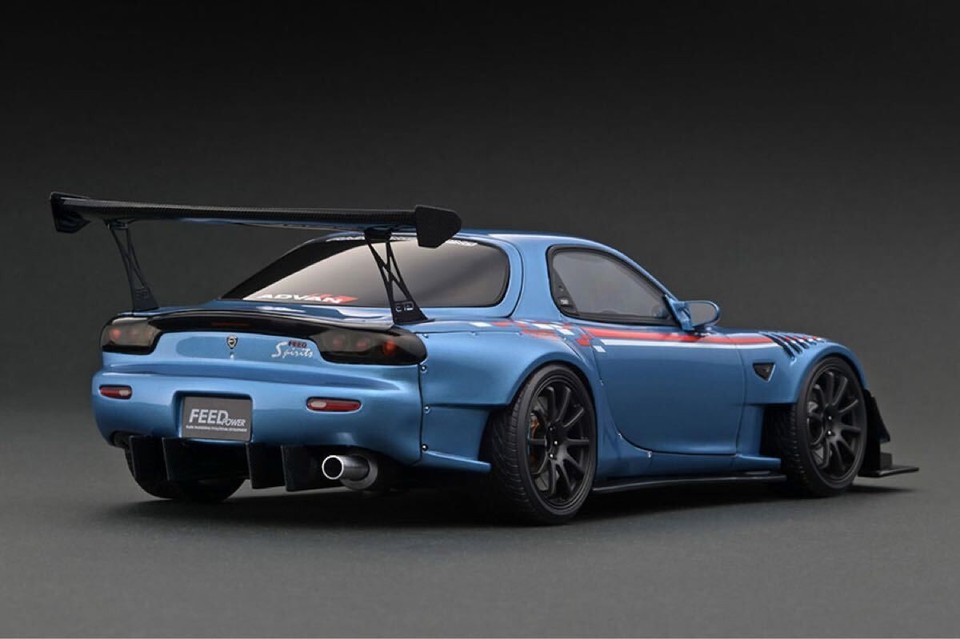 1/18 IG2963 FEED Afflux GT3 FD3S Light Blue Metallic Ignition Model RX-7 MAZDA | eBay
