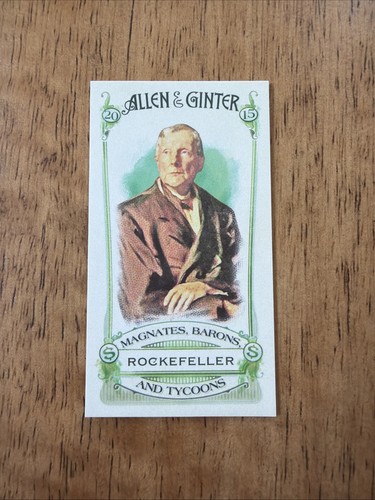 2015 Topps Allen And Ginter John D Rockefeller Mini Magnates Barons ...