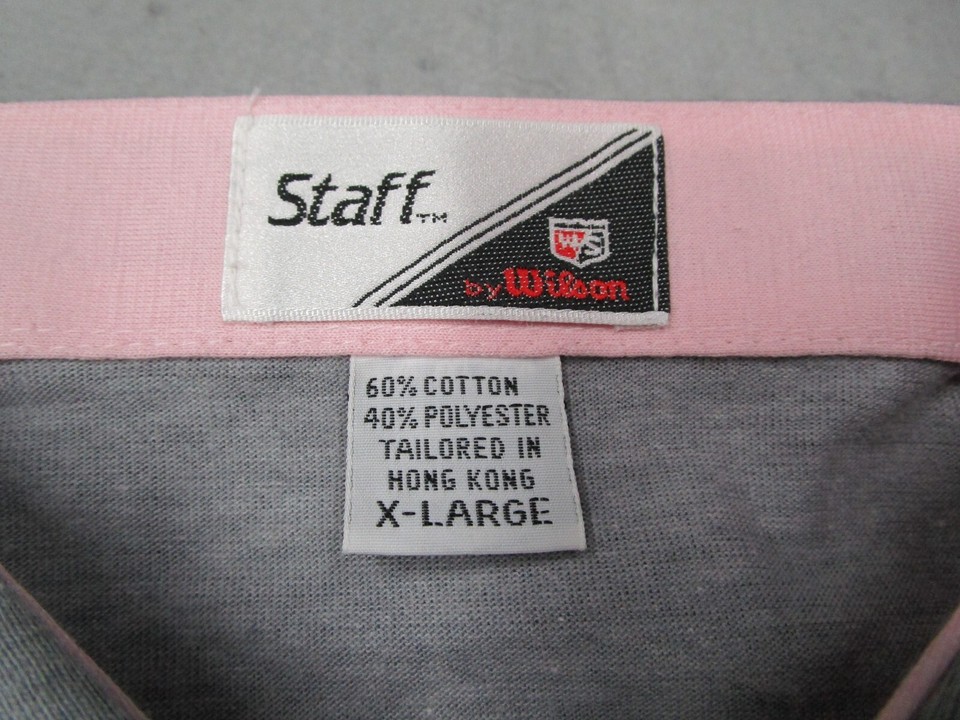 Vintage Wilson Shirt Mens Extra Large Pink Staff Epson PGA Tour Polo ...