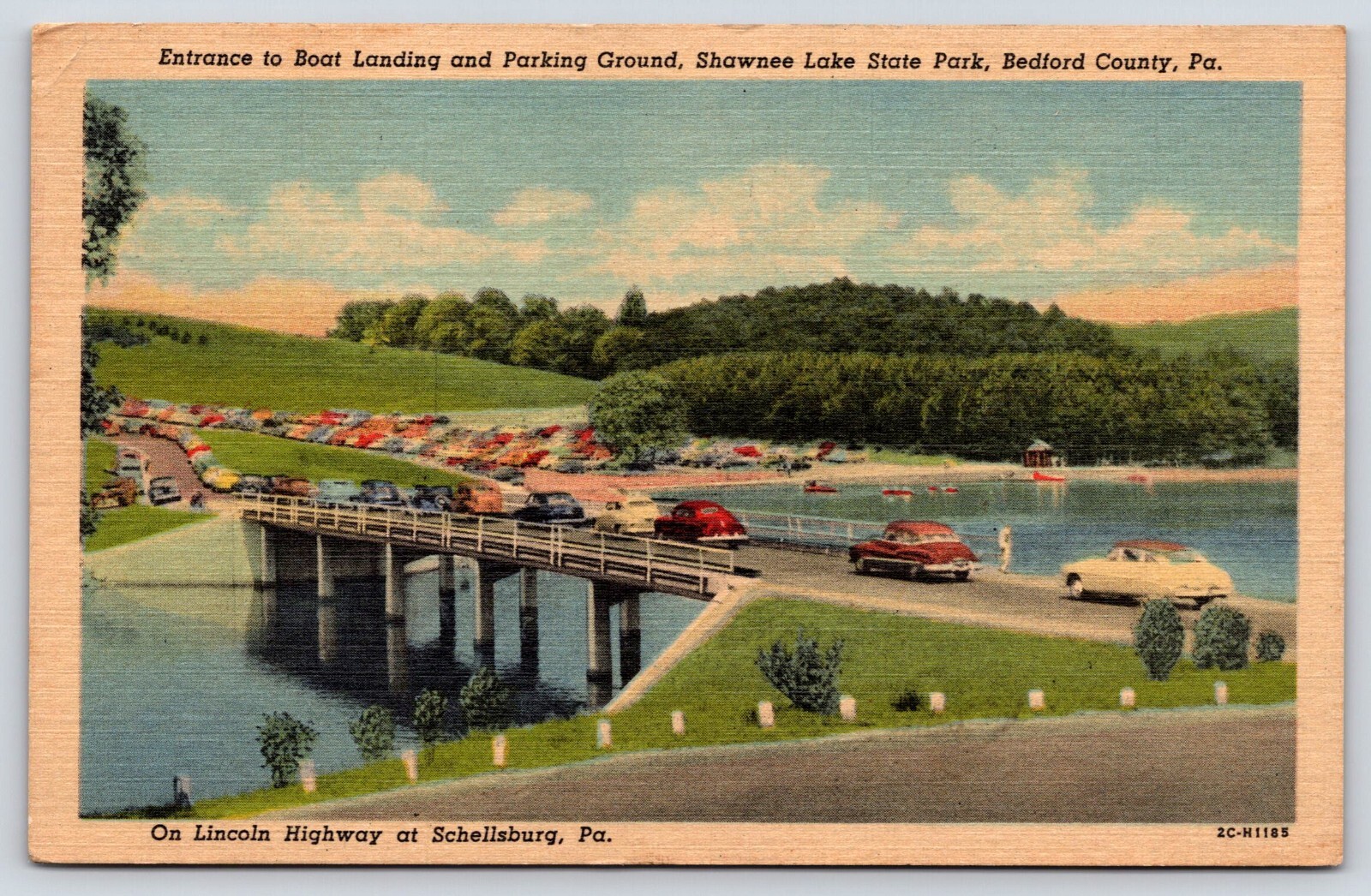 Vintage Postcard POSTED Schellsburg Pennsylvania Lincoln Highway | eBay