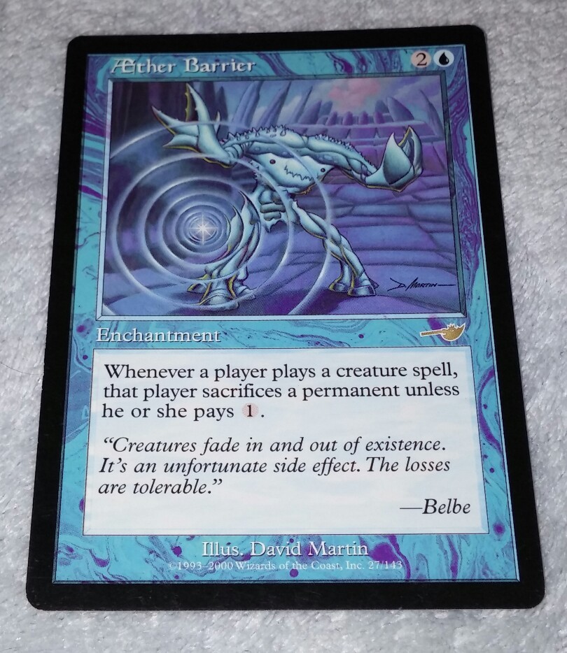 Magic The Gathering - Nemesis Æther Barrier (Aether Barrier) MTG LP | eBay