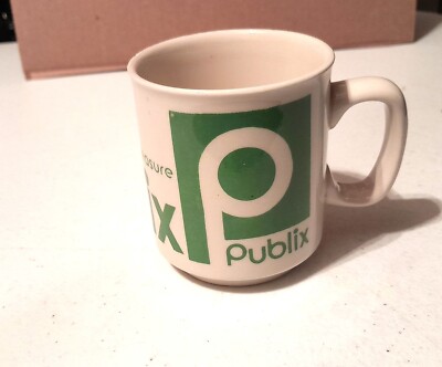 PUBLIX COFFEE CUP - MUG - WHERE SHOPPING IS A PLEASURE | eBay