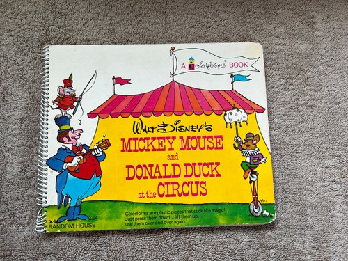 Walt Disney's Mickey Mouse And Donald Duck At The Circus Vintage Book ...