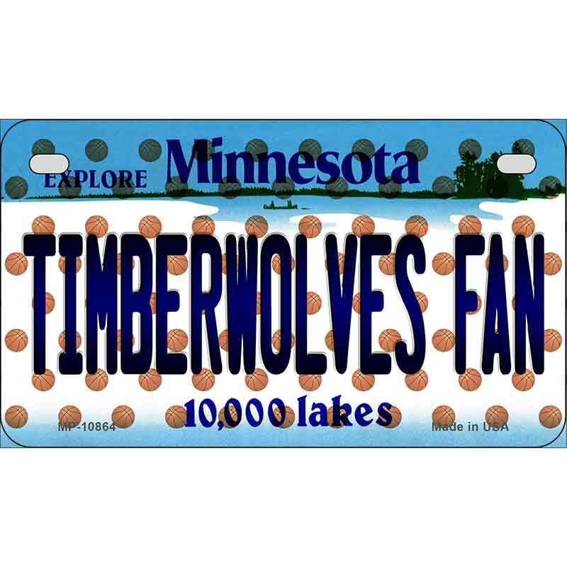 Timberwolves Fan Minnesota Novelty Metal Motorcycle Plate MP-10864 | eBay