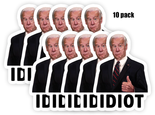 Anti Joe Biden Idiot 10x sticker pack vinyl decal stickers | eBay