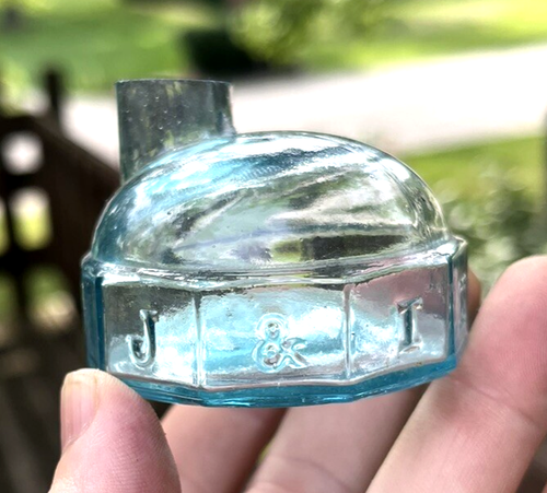 NICE AQUA J & IEM DOMED IGLOO INK JAMES & ISAAC ELIJAH MOORE 1860'S ...