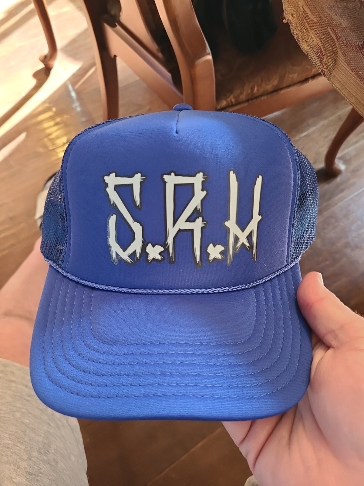 SRH Spade blue Trucker Hat mesh back brand new west coast kmk icp ...