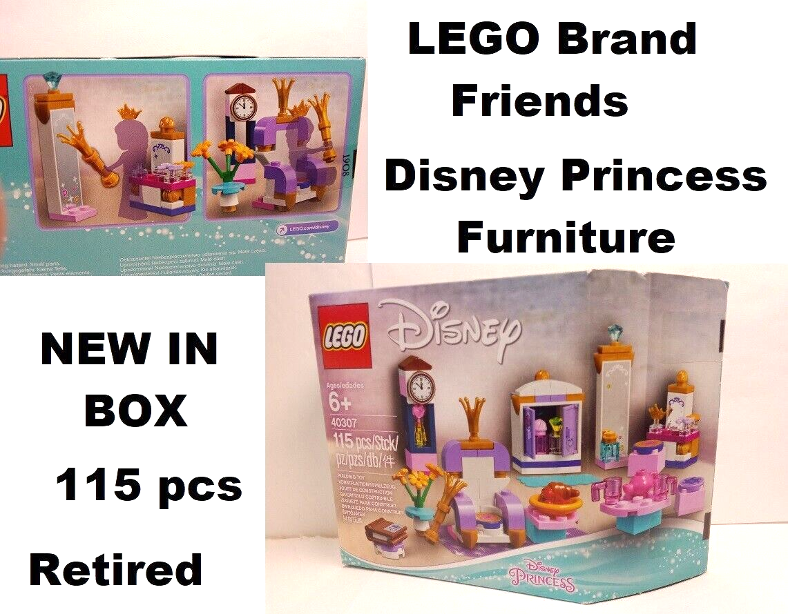LEGO FRIENDS Furniture Set Disney PRINCESS Castle Throne Crown Scepter ...