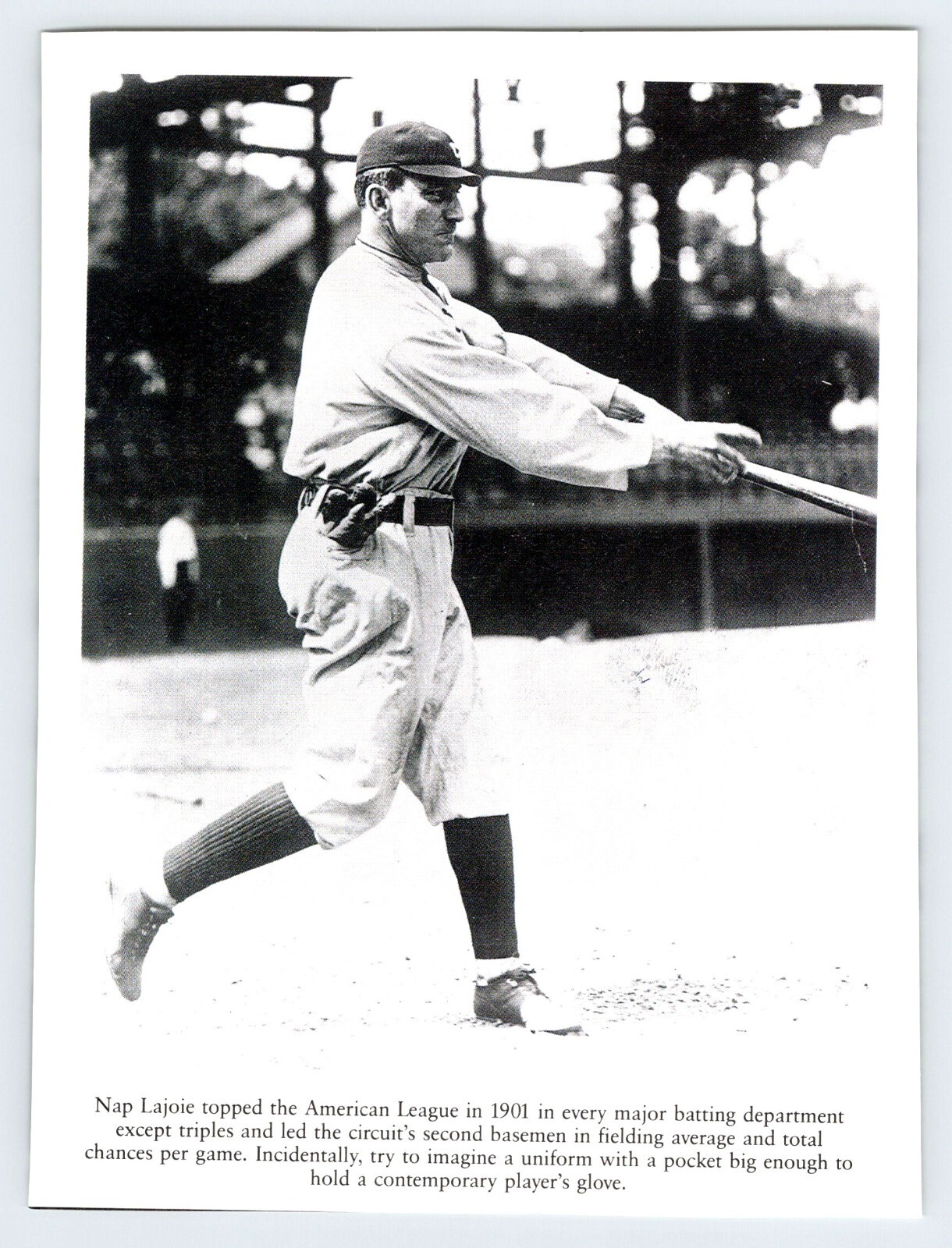 1901 NAP LAJOIE BASEBALL PLAYER 5"X7" Book Clipping Photo M448 | eBay