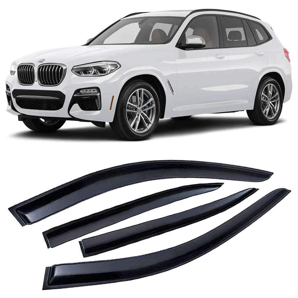 Rain Guards Vent Shade Deflector Window Visor Black for 2018-2024 BMW ...