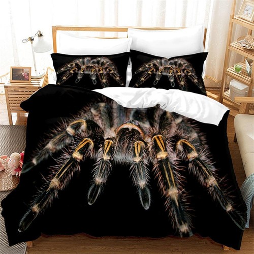 Realistic Spider Bed Set Holiday Gift Doona Quilt Duvet Cover Single ...