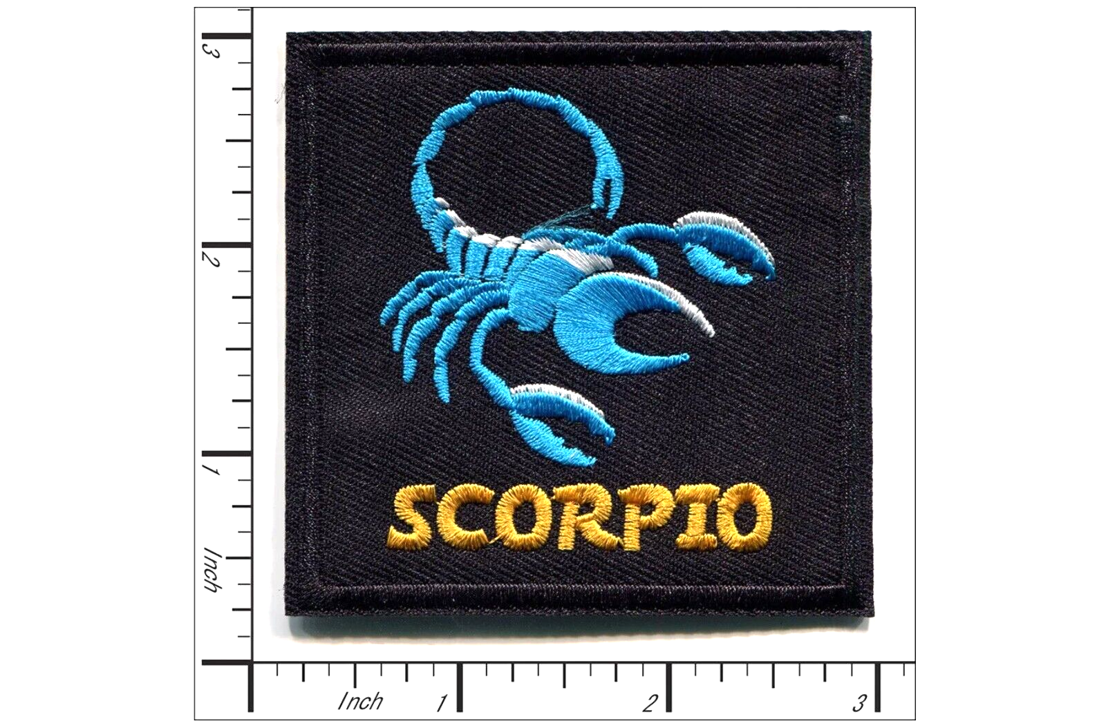 Scorpio Zodiac Embroidered Iron-On Patch - Astrology Symbol Horoscope ...