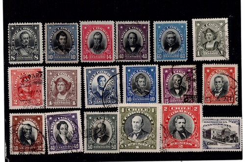 CHILE - Lot of old stamps. MINT and USED | eBay