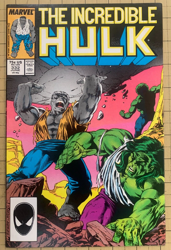 THE INCREDIBLE HULK #332 - DAVID STORY/McFARLANE ART (MARVEL JUNE1987 ...