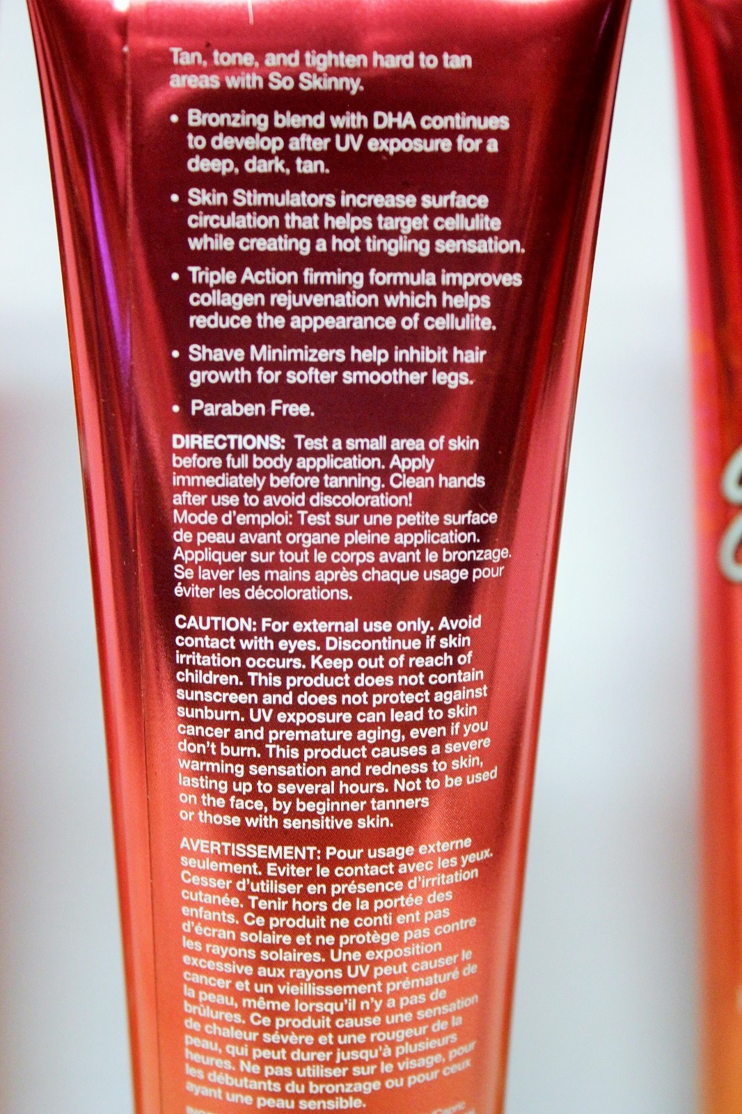 2x~SO SKINNY*HOT LEGS*TINGLE*BRONZING~FIRMING~TANNING~LOTION~SUPRE~TAN ...