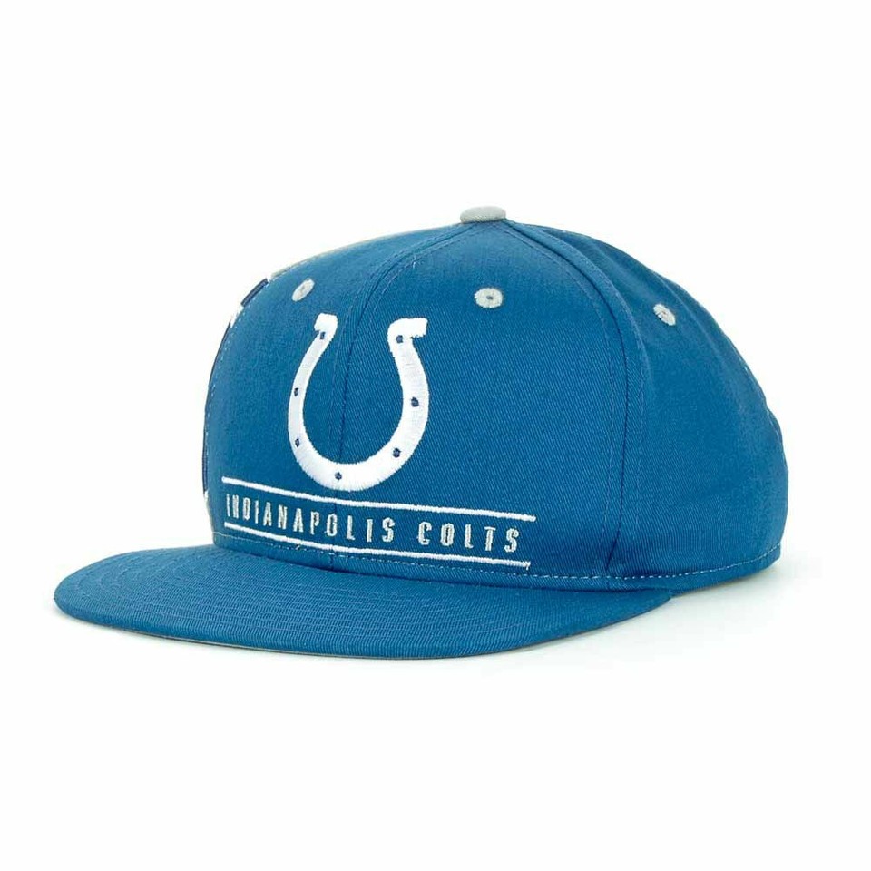 Indianapolis Colts NFL High Snap Adjustable Snapback Hat Cap Flat Bill ...