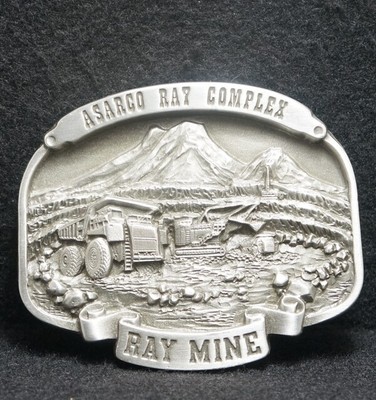 WK17133 FANTASTIC VINTAGE 1993 *RAY MINE ASARCO RAY COMPLEX* PEWTER ...