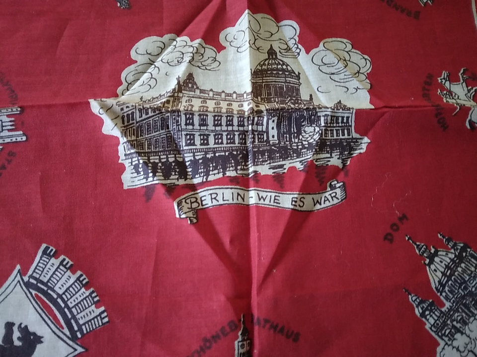 Two Vintage GERMAN Souvenir Hankies Handkerchiefs Berlin, Muncher | eBay