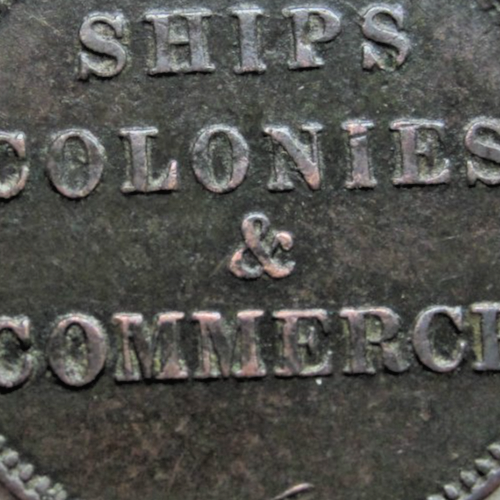 (1835) Prince Edward Island Ships, Colonies & Commerce 1/2 Penny Token ...