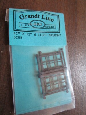 Grandt Line HO #5289 6-PANE WINDOWS, 42″ X 72″ - Details Below | eBay