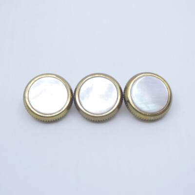 Adams Trumpet/Flugelhorn Valve Buttons in Clear Lacquer Mother of Pearl ...
