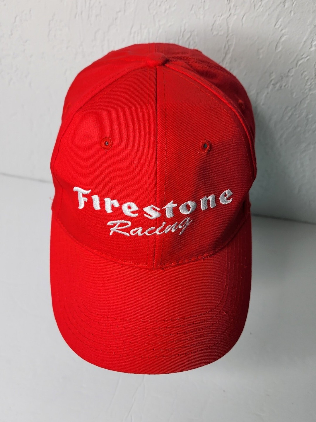 Red Firestone Racing Vintage Hat Cap White Embroidere… - Gem