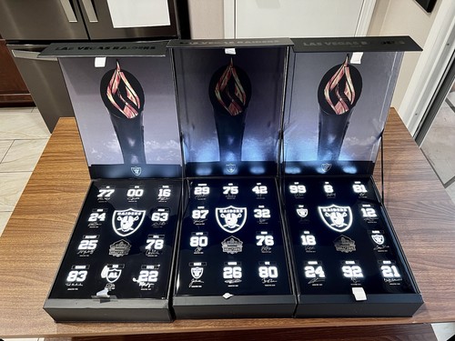 Three (3) Las Vegas Raiders PSL Season Ticket Holder Gift Boxes Hall of ...