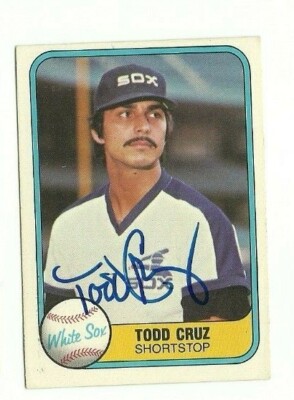 Todd Cruz 1981 Fleer signed auto autographed card White Sox | eBay
