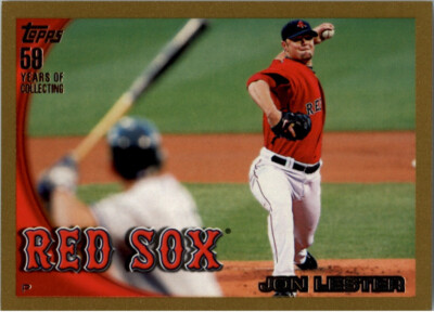 2010 Topps Gold #656 Jon Lester /2010 Boston Red Sox Baseball Card | eBay