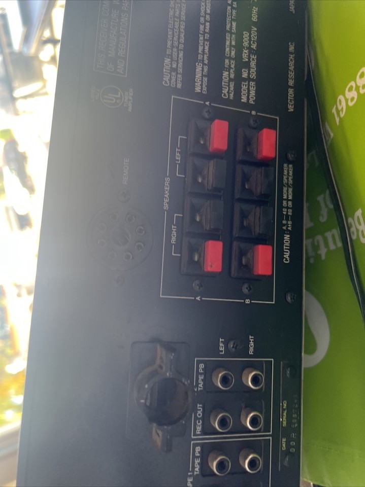 Vector Research VRX-9000 vintage receiver - Powers On - UNTESTED——- | eBay