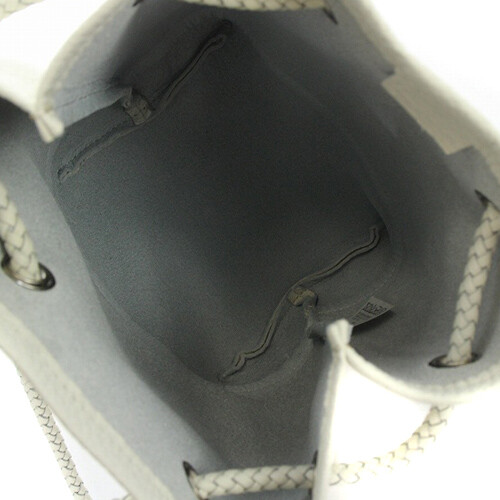 Used Blank 22Ss Framework Hand Ling Mesh Rope Draw S Hand Bag Leather White Sr20 | eBay