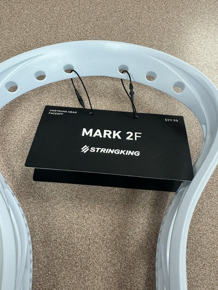 Stringking Mark 2F Lacrosse Unstrung Head for Face Offs - White **NEW ...