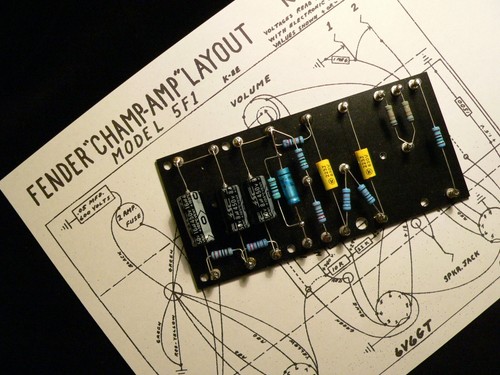 Turret Board for Fender Champ 5E1 5F1 Tweed amp &DIY/Kit guitar ...