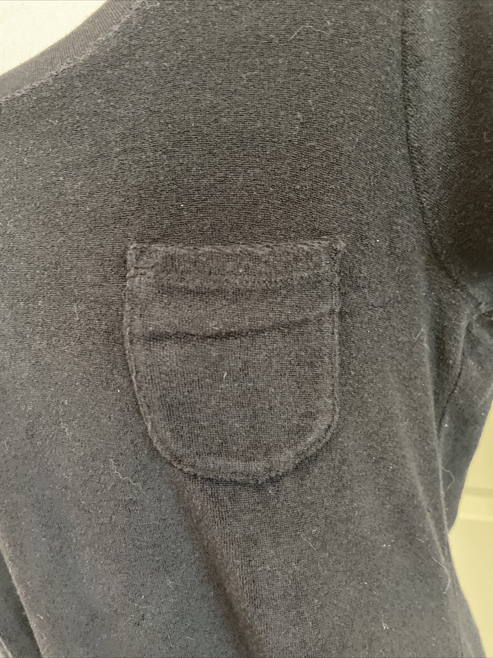 Lands End Womens Small Terry Cloth Texture Shift Dress Black Swim ...