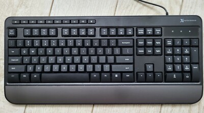 X9 Performance Ergonomic Full Size USB Wired Keyboard With Wrist Rest ...