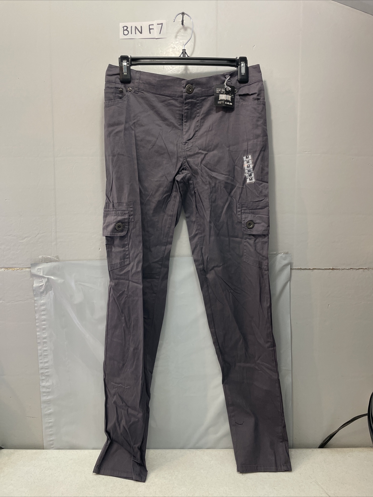 RF Premium Jeans Gray Cargo Pockets Pants women’s size M | eBay