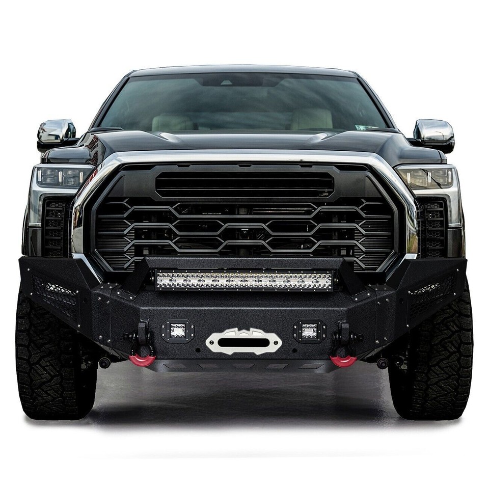 Vijay Fits Toyota Tundra 2022-2025 Front Bumper with Winch Plate and D ...