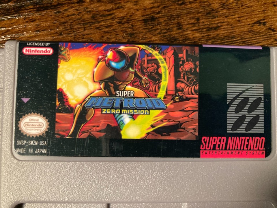 Super Metroid Zero Mission SNES 16-Bit Rom Game Cart USA NTSC English ...