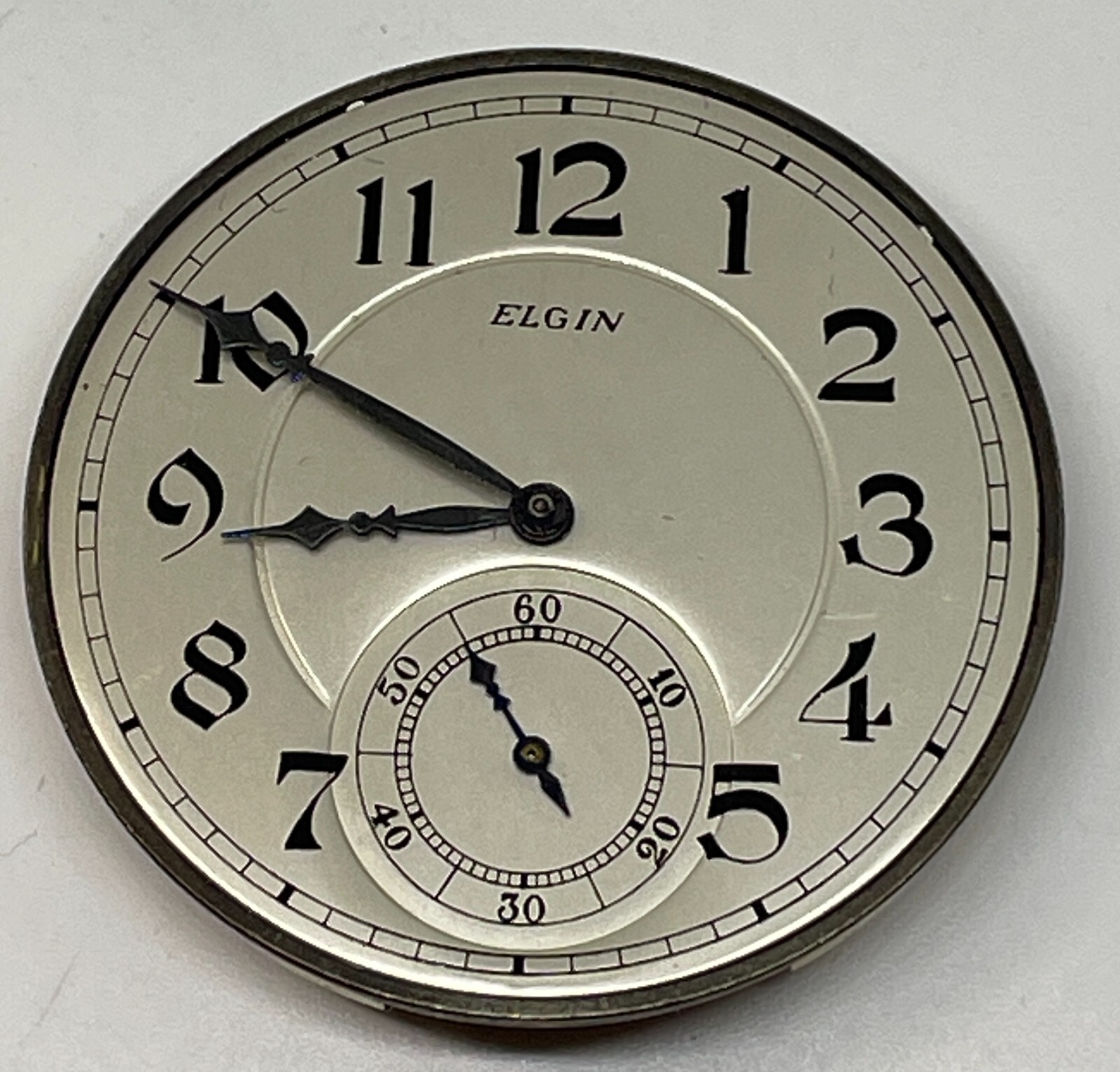 ELGIN POCKET WATCH MOVEMENT 17 Jewels 12s 1926 Runs - Gem