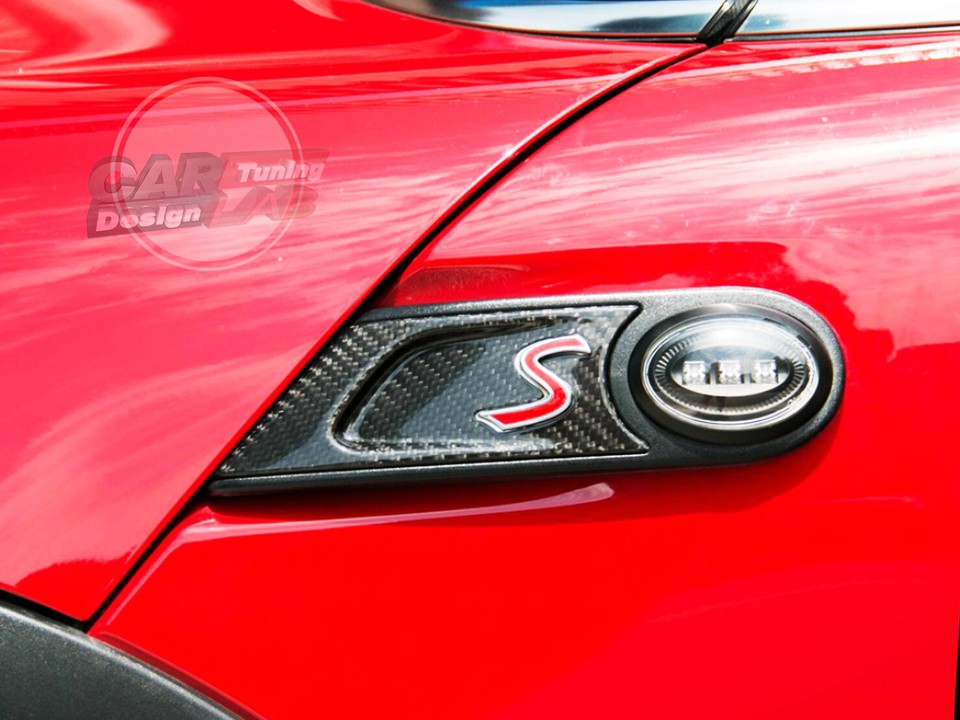 Carbon Side Marker Scuttle Overlay Cover For Mini Cooper R55 R56 R57 ...