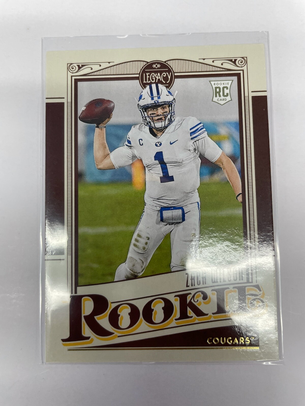 2021 Panini Legacy Zach Wilson Rookie Card RC #143 New York Jets BYU | eBay