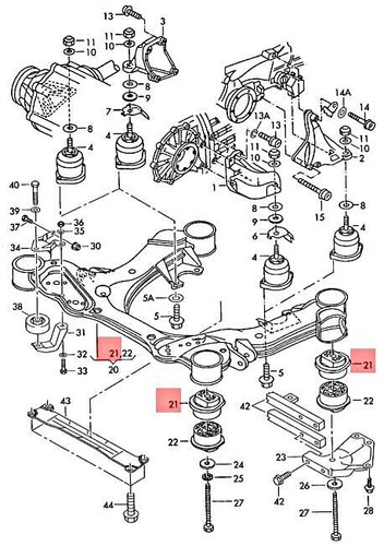 NEW AUDI A8 S8 QUATTRO 4D 4E2 4E8 BONDED RUBBER BUSH 4D0399415L 97-08 ...