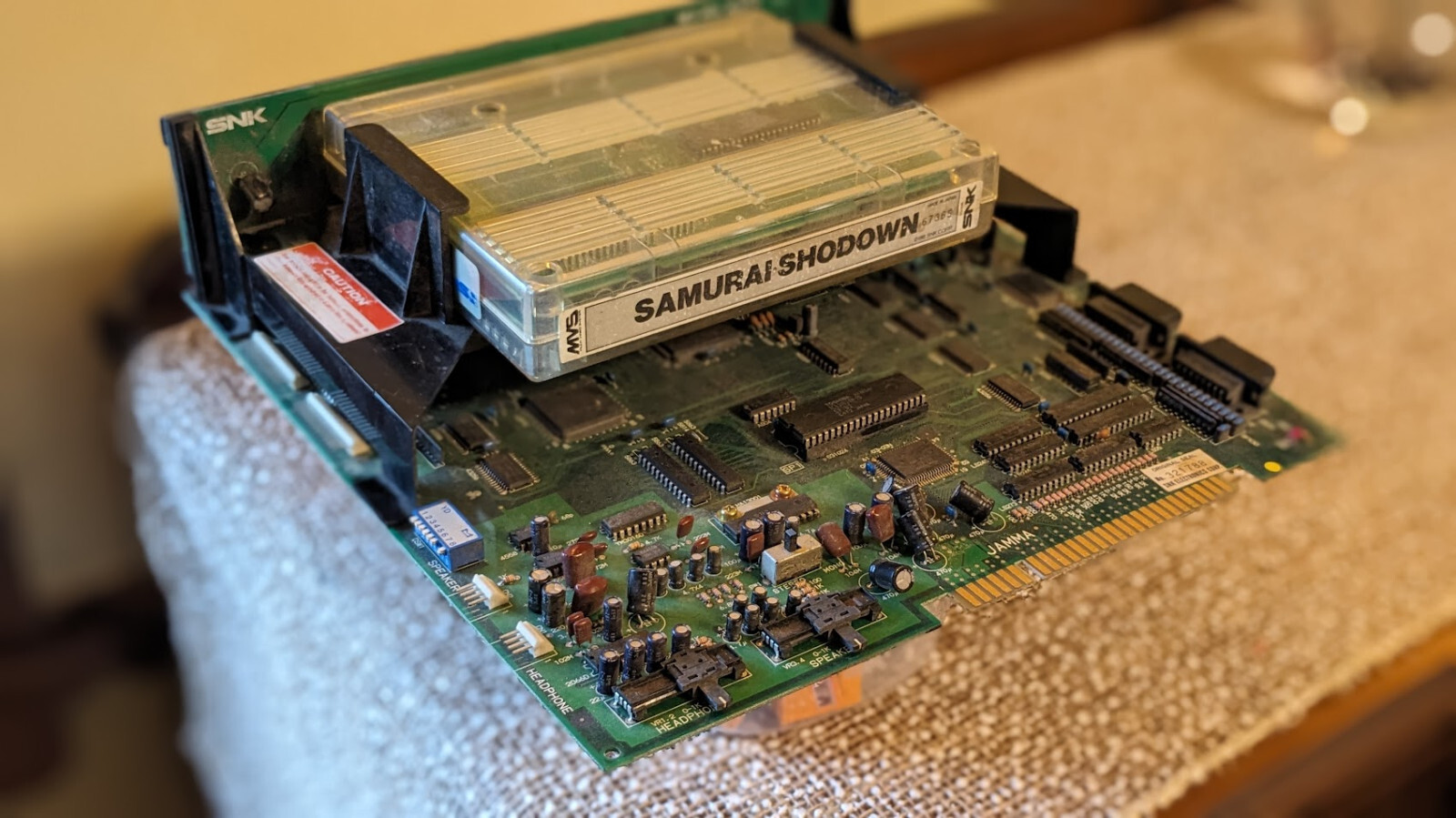 Neo Geo 1 Slot MVS Jamma Board + Samurai Shodown cart Neo-Mvh Slot 1F ...